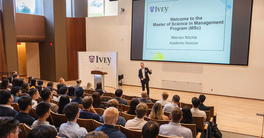 The MSc Class of 2024 begins its Ivey journey | News & Events